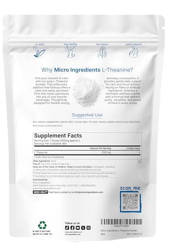 Vegan friendly L-Theanine supplement