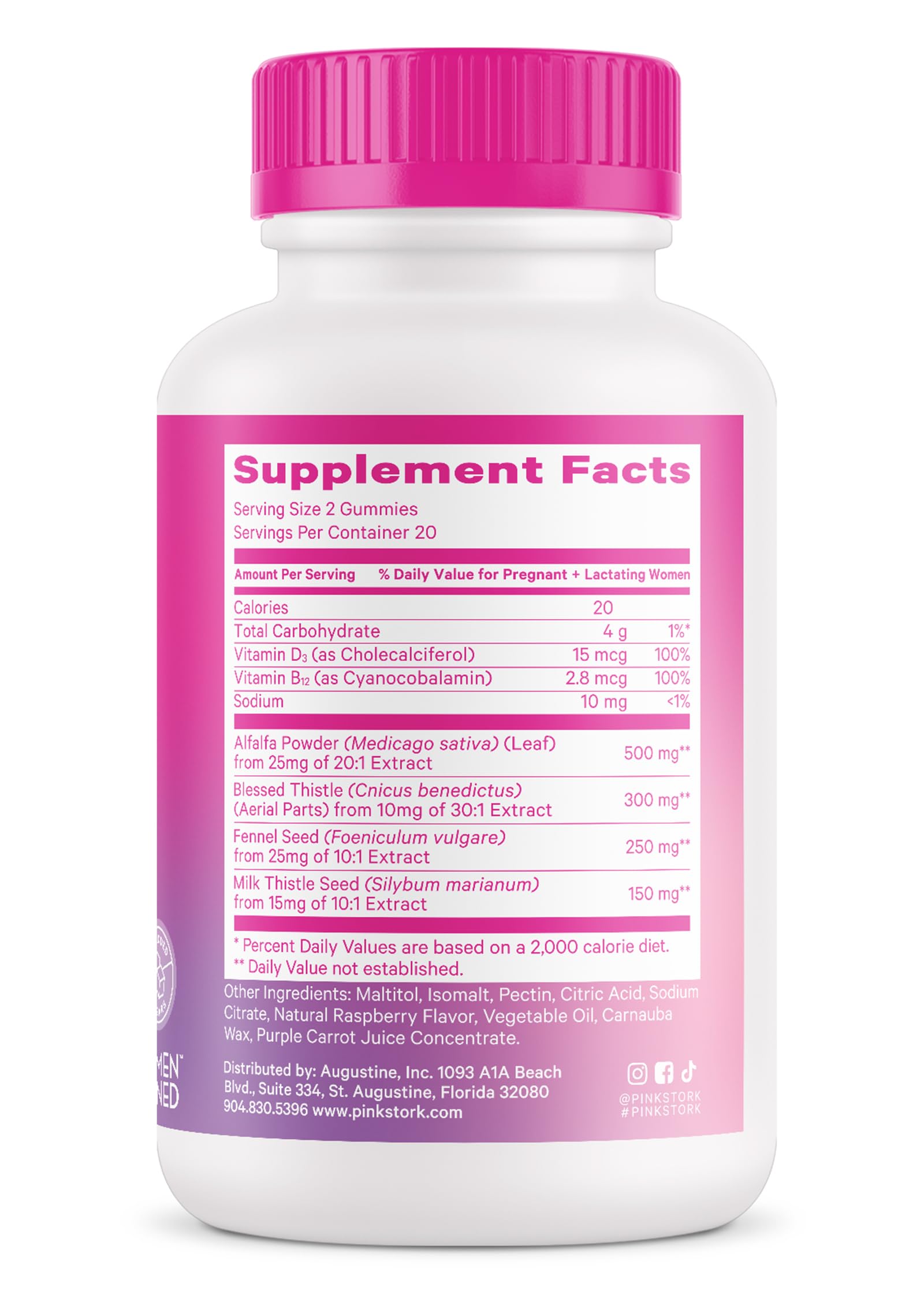Vegan-friendly lactation supplement gummies