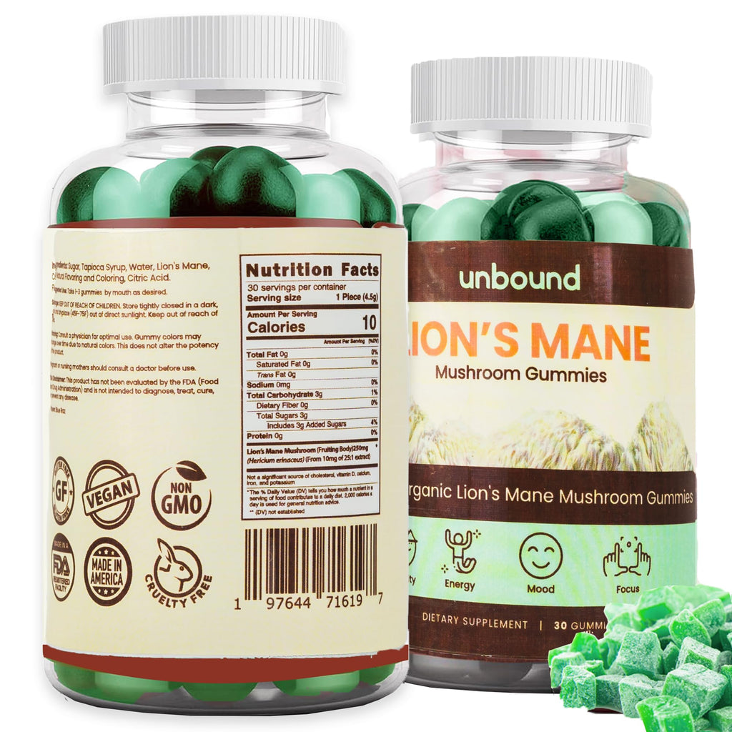 vegan-friendly lion's mane chews