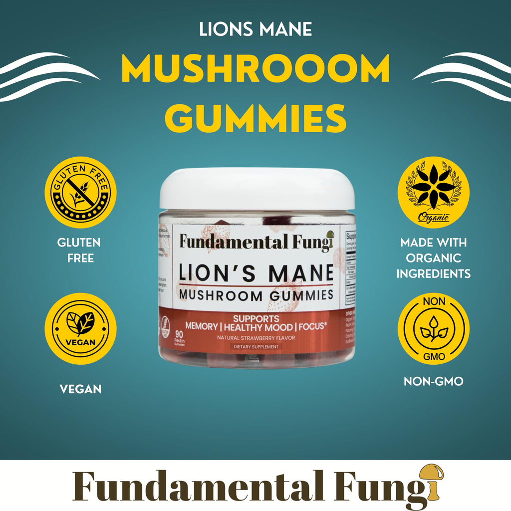 Vegan-friendly Lion's Mane gummies