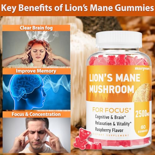 Vegan-friendly Lion's Mane mushroom gummies