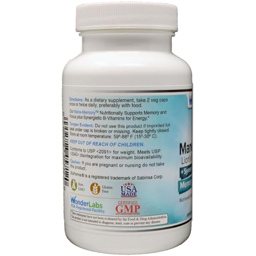 Vegan-friendly Lion's Mane mushroom supplement