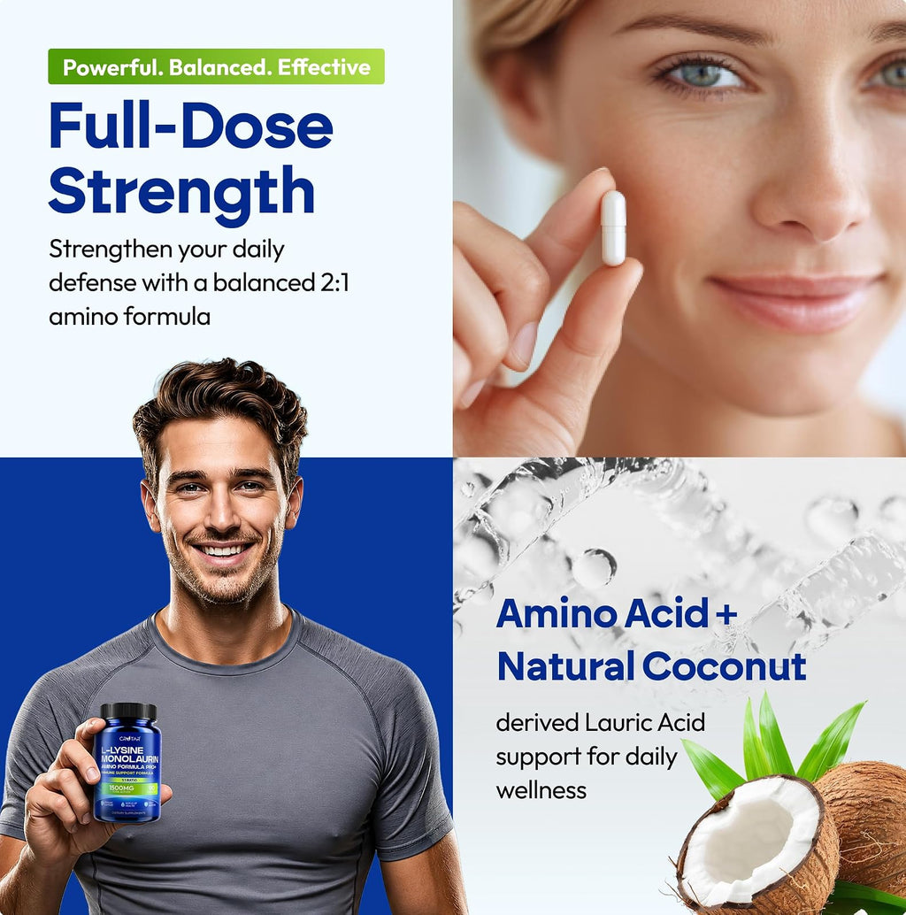 Vegan-friendly Lysine supplement