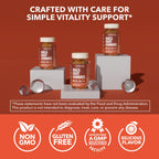 Vegan-friendly maca root gummy supplements