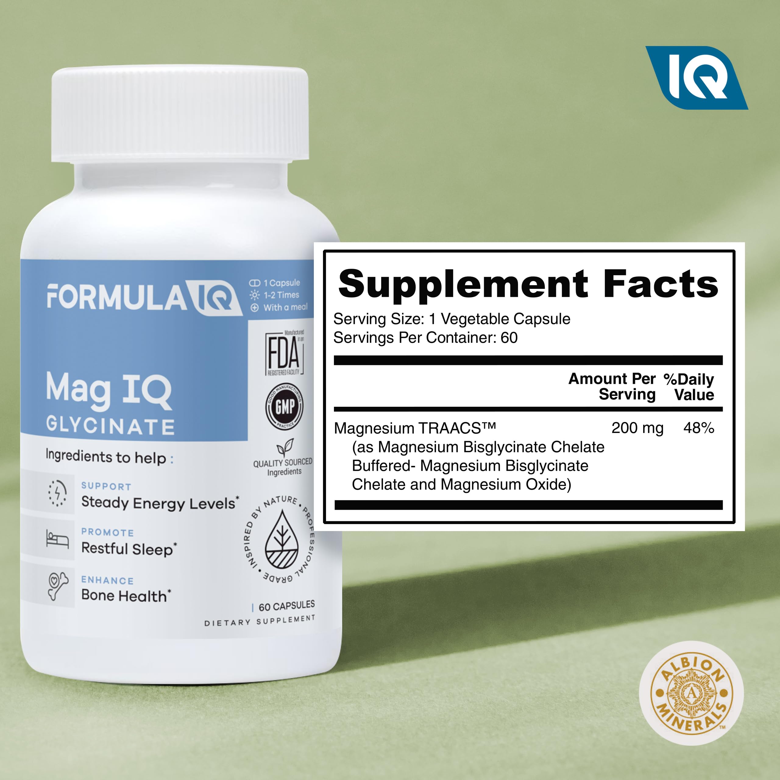 vegan-friendly magnesium bisglycinate formula
