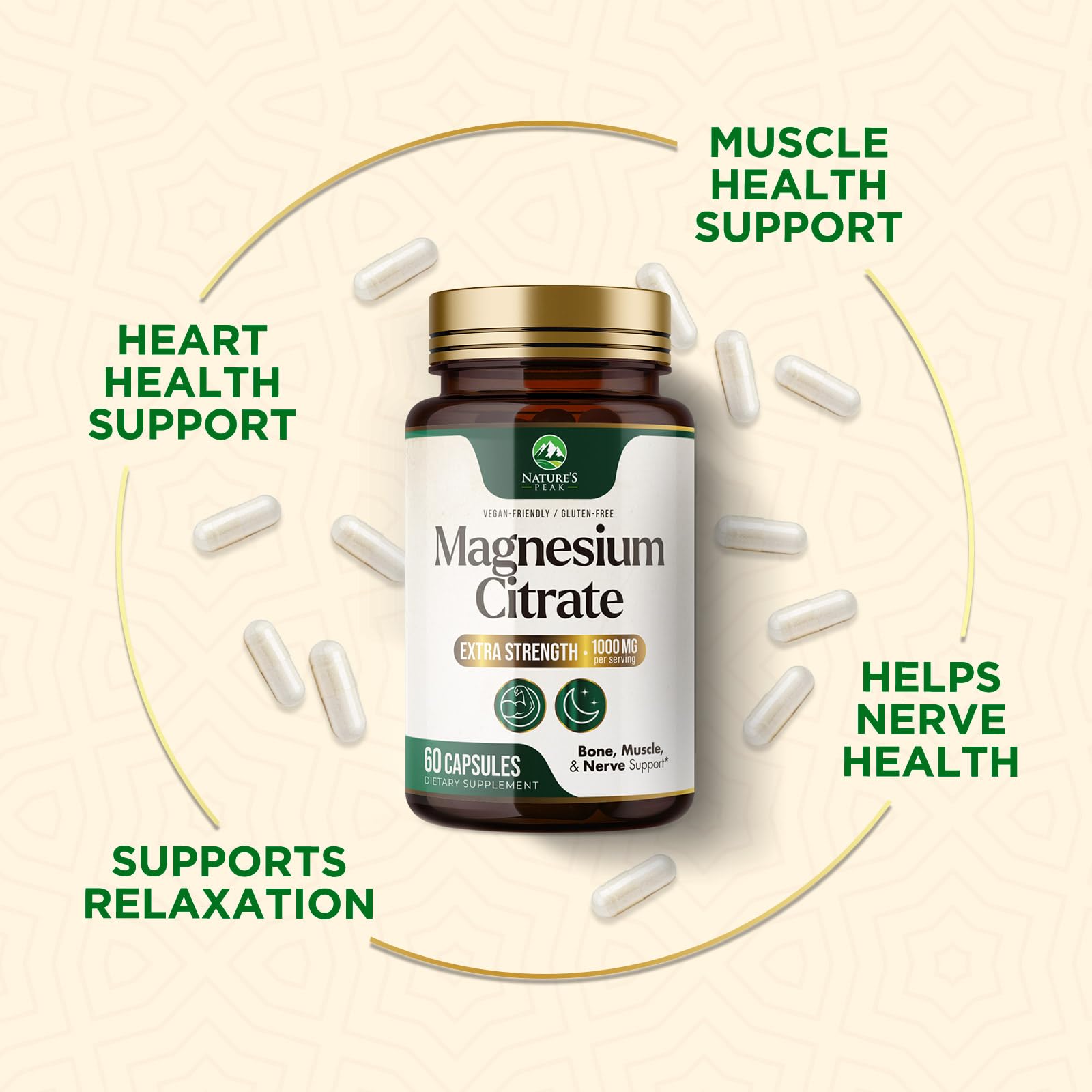 vegan-friendly magnesium citrate capsules
