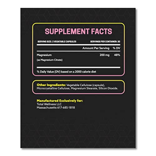 Vegan-friendly magnesium citrate capsules