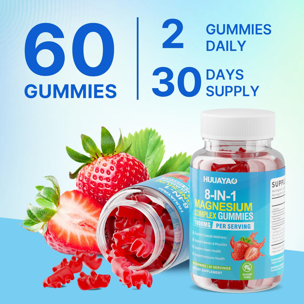 Vegan-friendly magnesium complex gummies