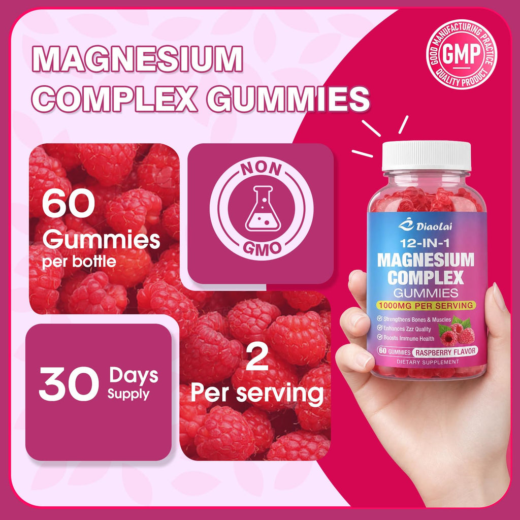 Vegan-friendly magnesium complex gummies