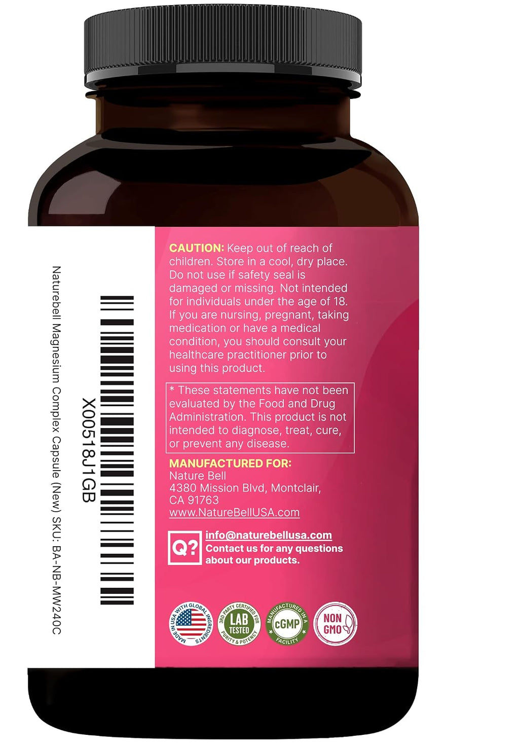vegan-friendly magnesium dietary supplement
