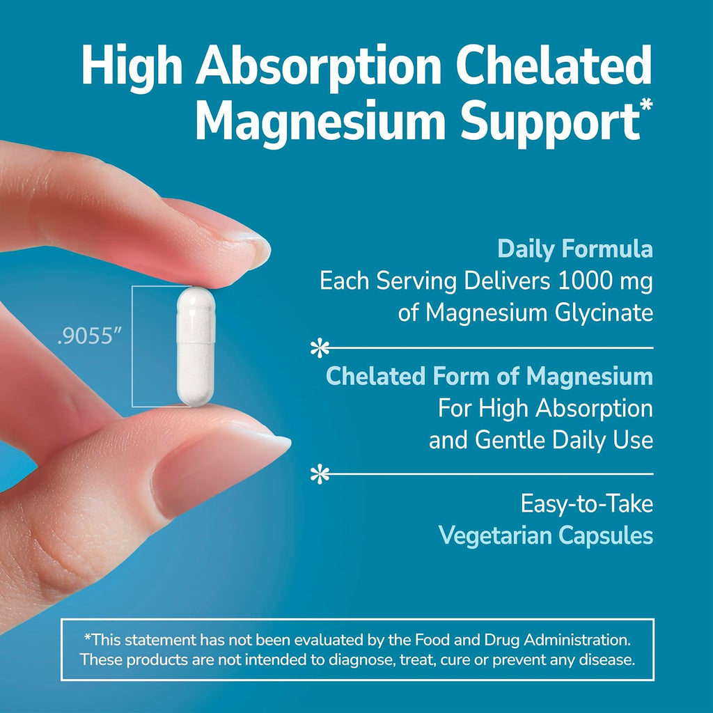 vegan-friendly magnesium glycinate 1000 mg