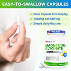 vegan-friendly magnesium glycinate capsules