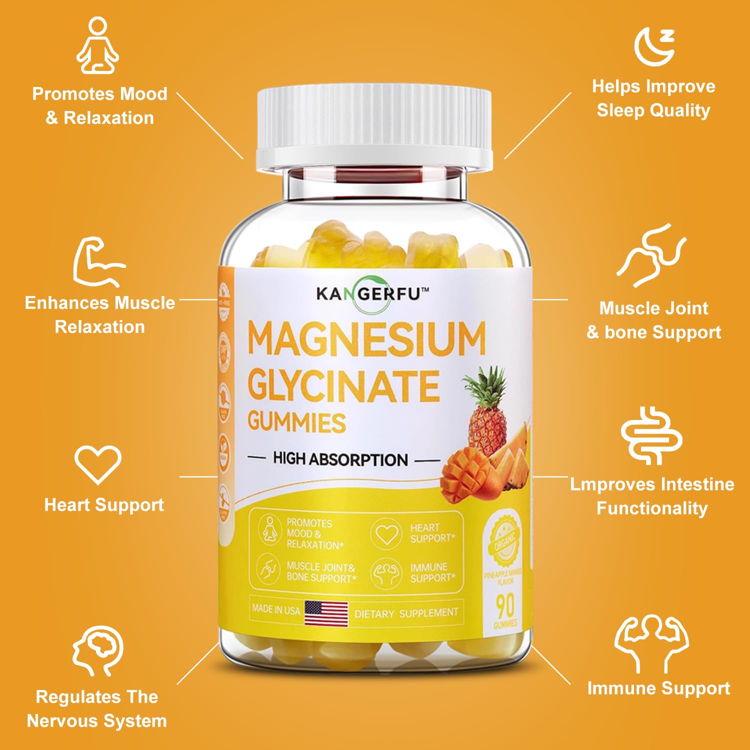 Vegan-friendly magnesium glycinate option