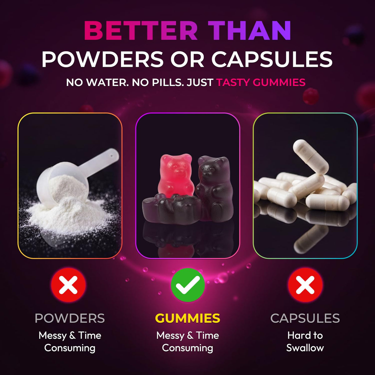 Vegan-friendly magnesium gummies for energy