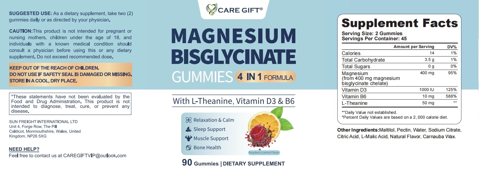 Vegan-friendly magnesium gummies for overall health