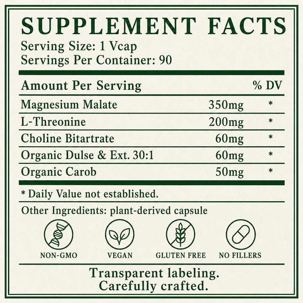 vegan-friendly magnesium L-Threonate capsules