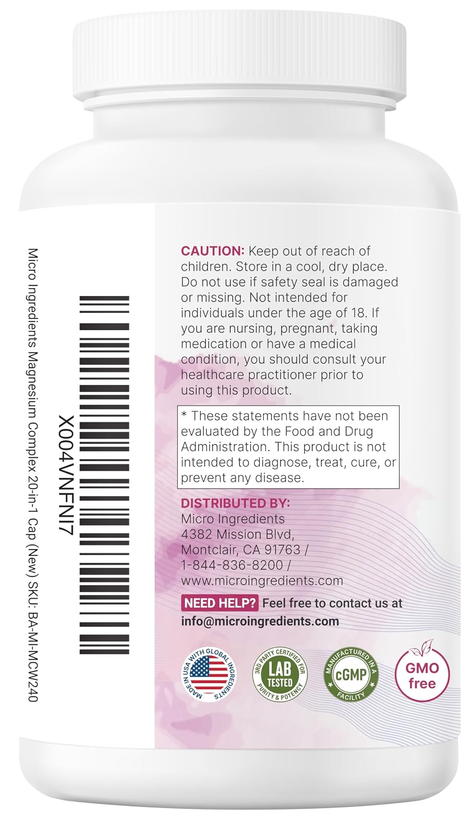 vegan-friendly magnesium supplement capsules