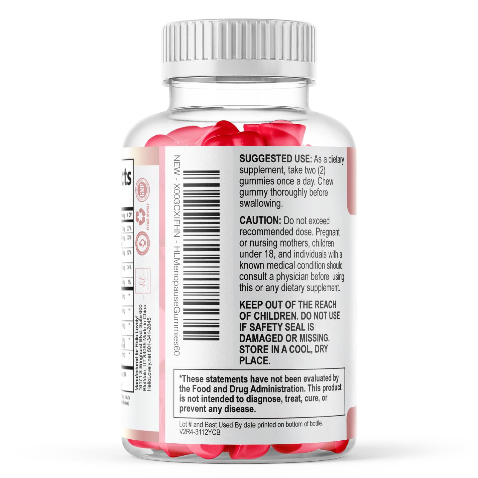 Vegan-friendly menopause support gummies