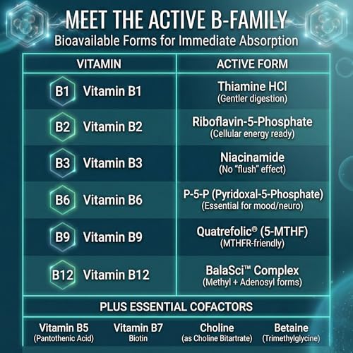 Vegan-friendly methylated B complex formula