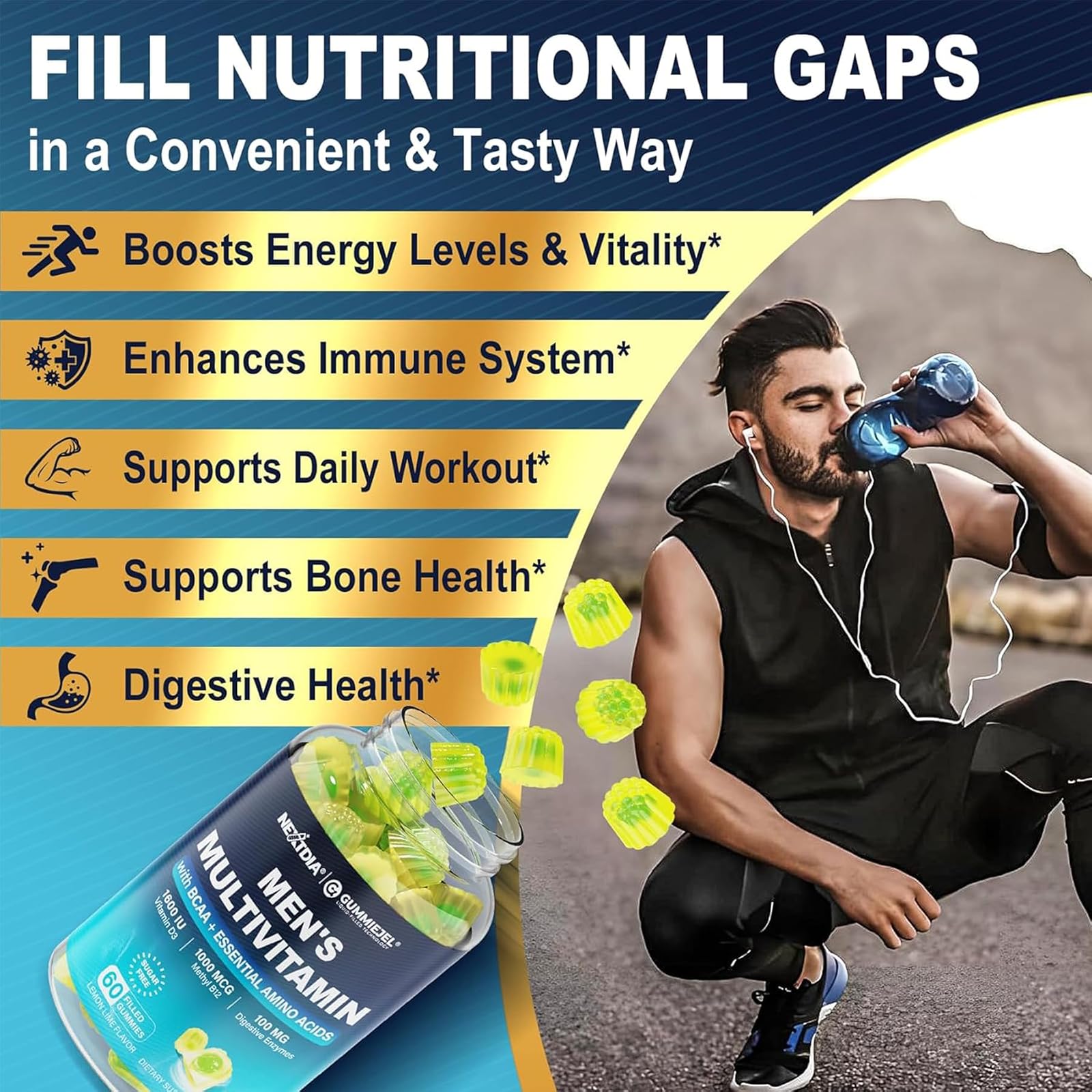 Vegan-friendly methylated multivitamin gummies