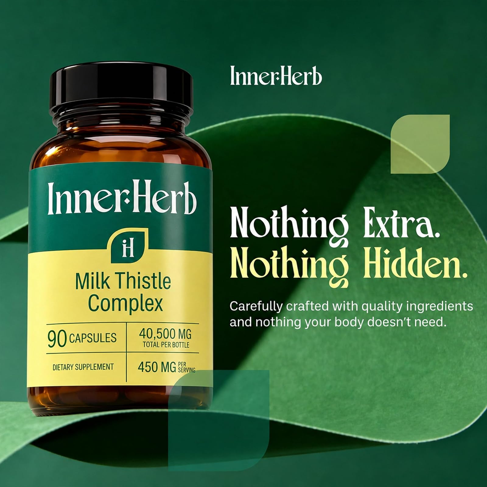 Vegan-friendly Milk Thistle capsules