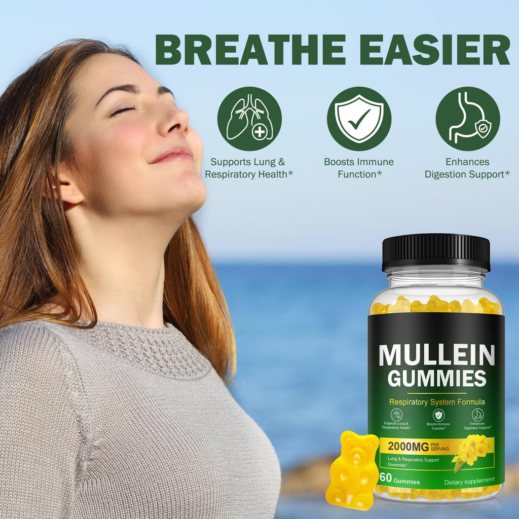 Vegan-friendly mullein leaf gummies