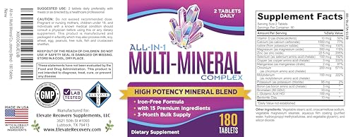 Vegan-friendly multiminerals for dietary needs