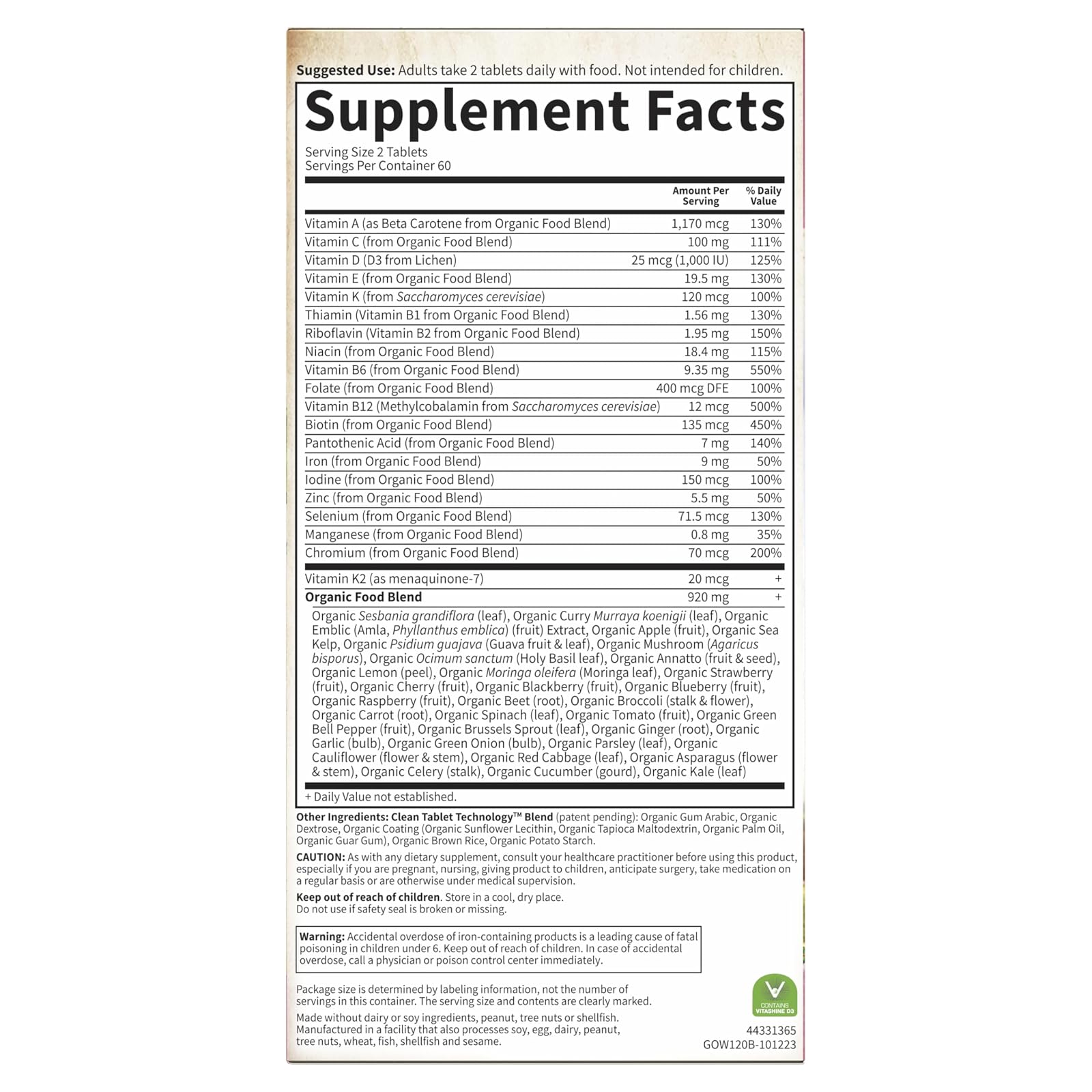 vegan friendly multivitamin option