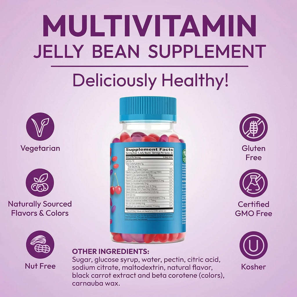 Vegan-friendly multivitamin zinc gummies