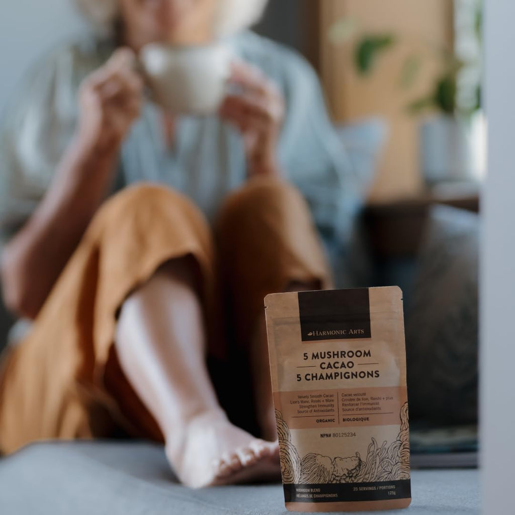 vegan-friendly mushroom cacao mix