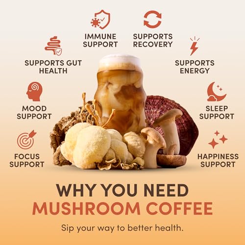 vegan-friendly mushroom coffee mix