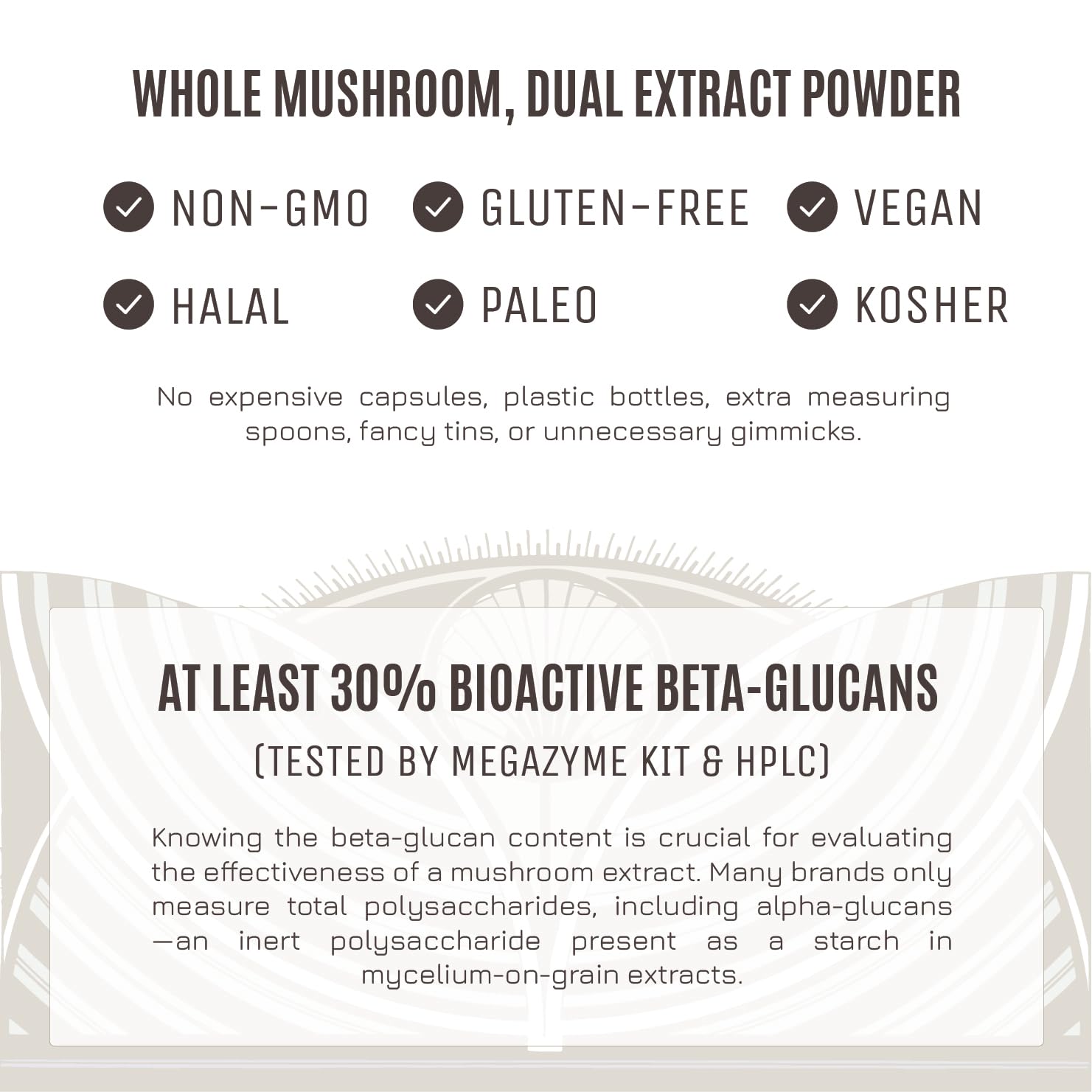 vegan-friendly mushroom extract powder