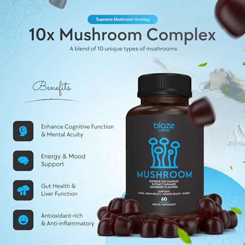 Vegan-friendly mushroom gummies for wellness