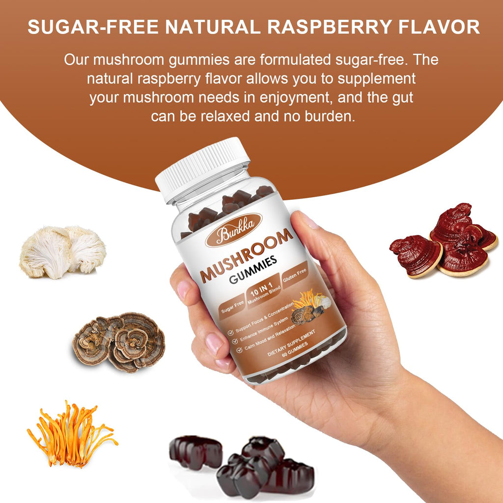 vegan-friendly mushroom gummies supplement