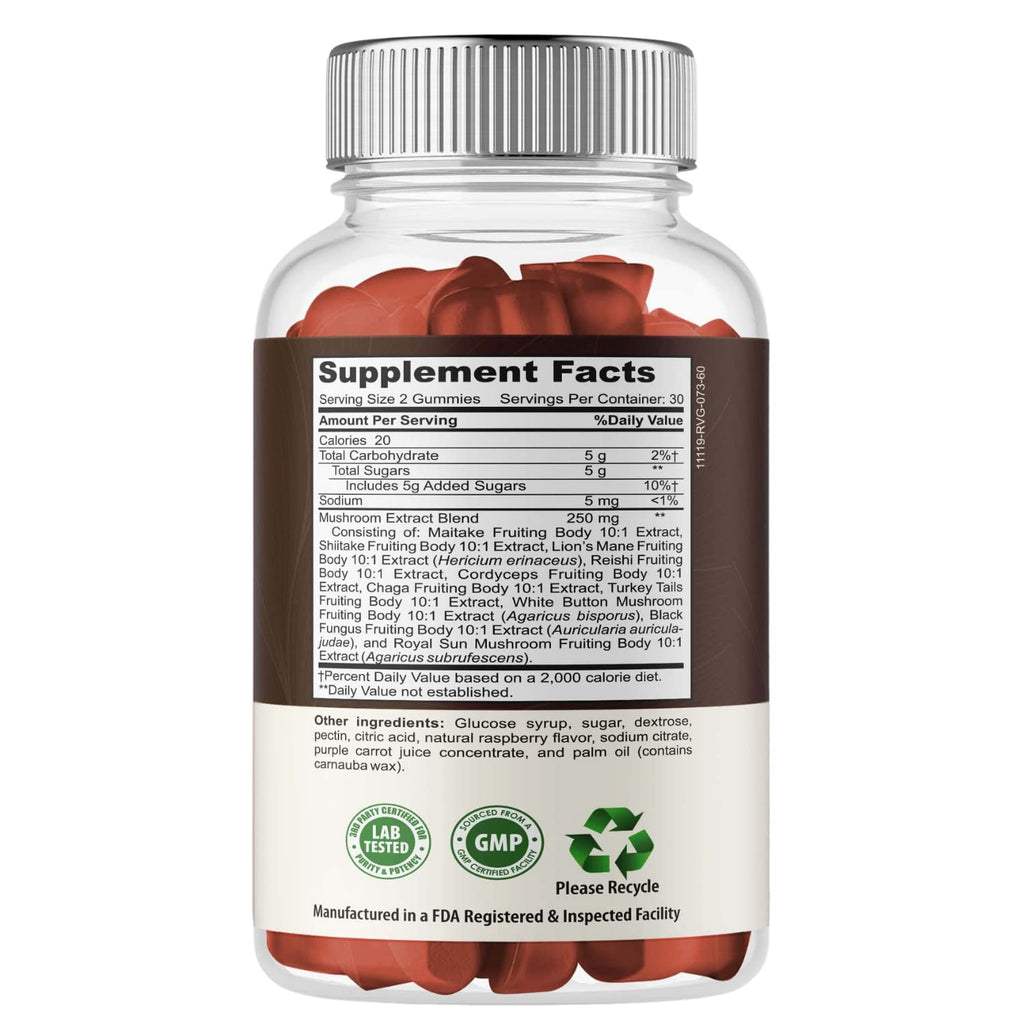 vegan-friendly mushroom gummies