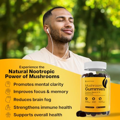 Vegan-friendly mushroom health gummies