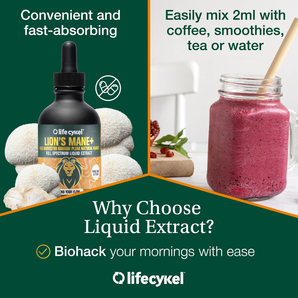 vegan-friendly mushroom health product