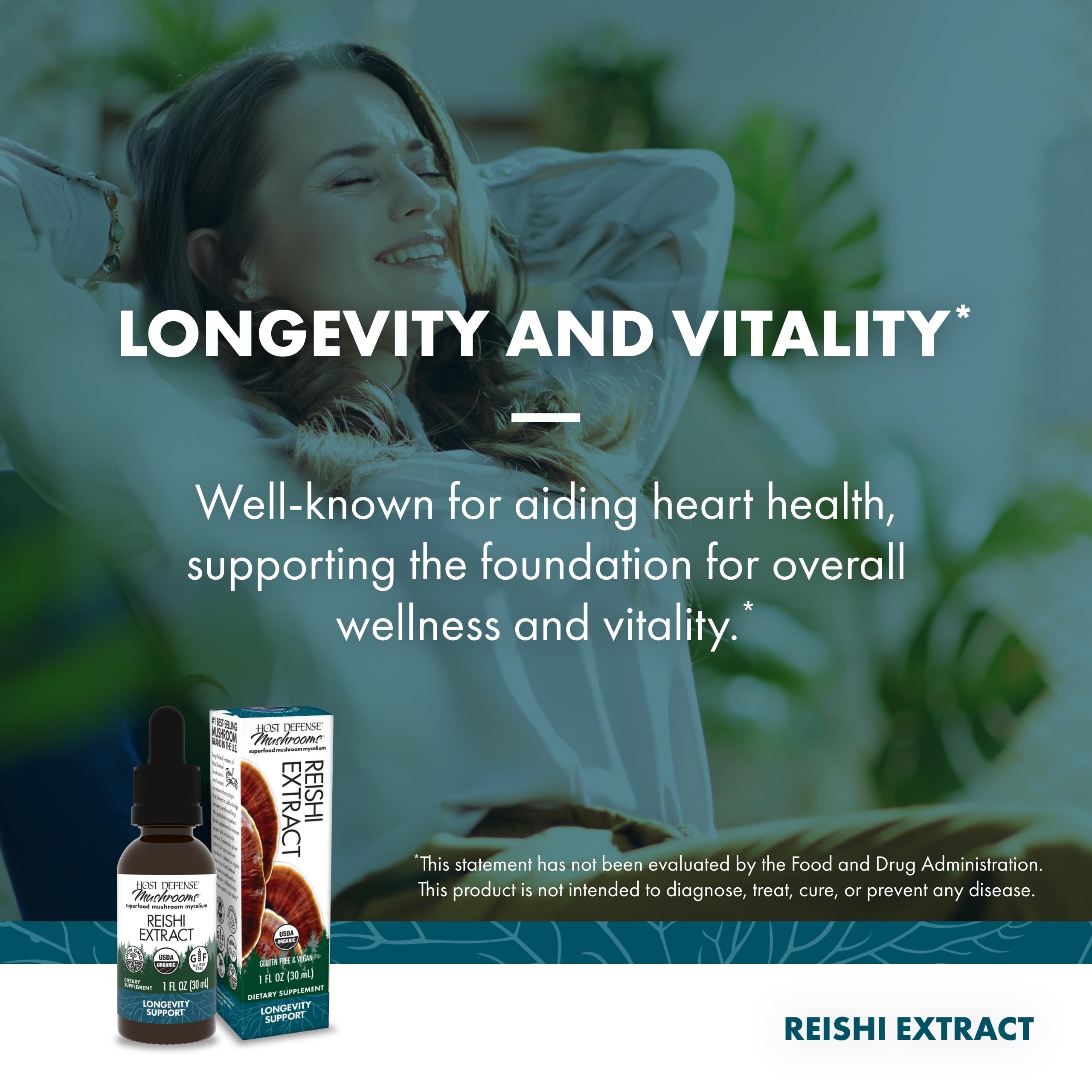 Vegan-friendly mushroom health supplement