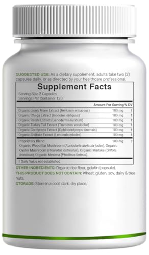 vegan-friendly mushroom health supplement