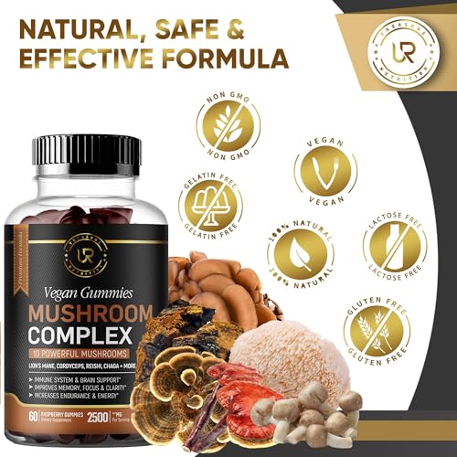 vegan-friendly mushroom health supplement