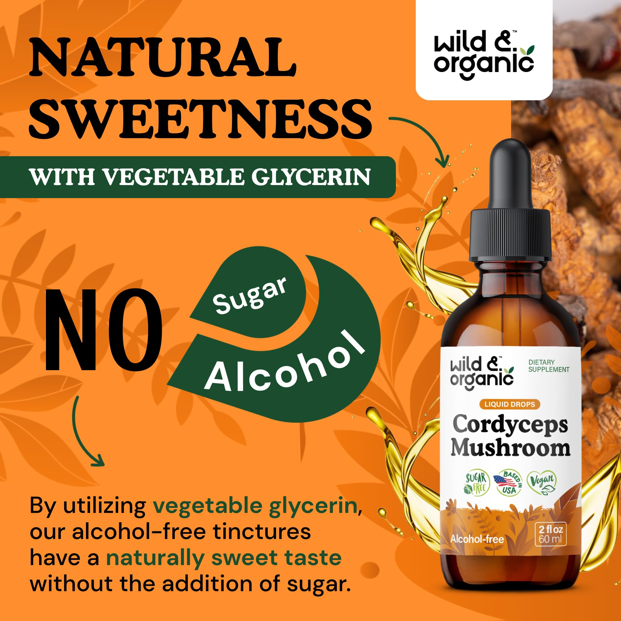 Vegan-friendly mushroom health supplement