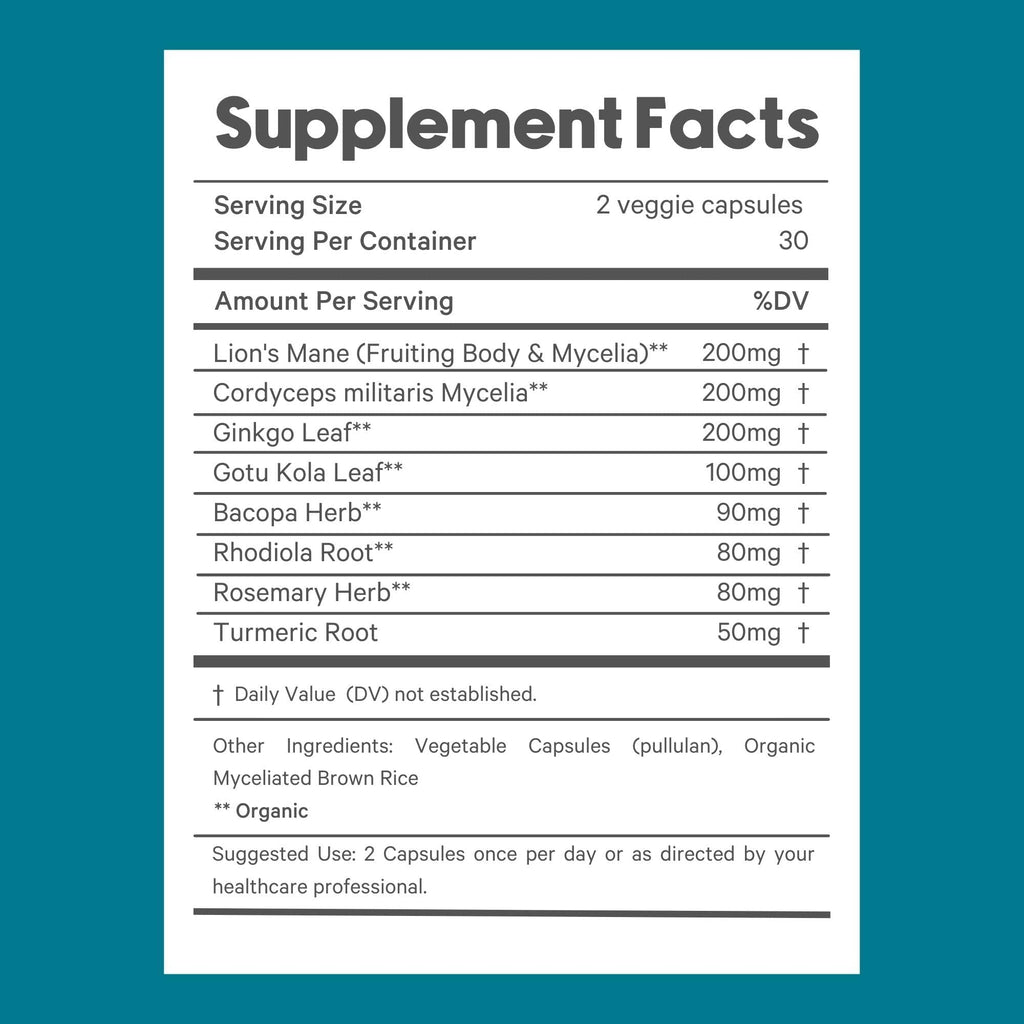 vegan-friendly mushroom health supplement
