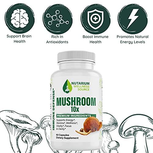 Vegan-friendly mushroom health supplement