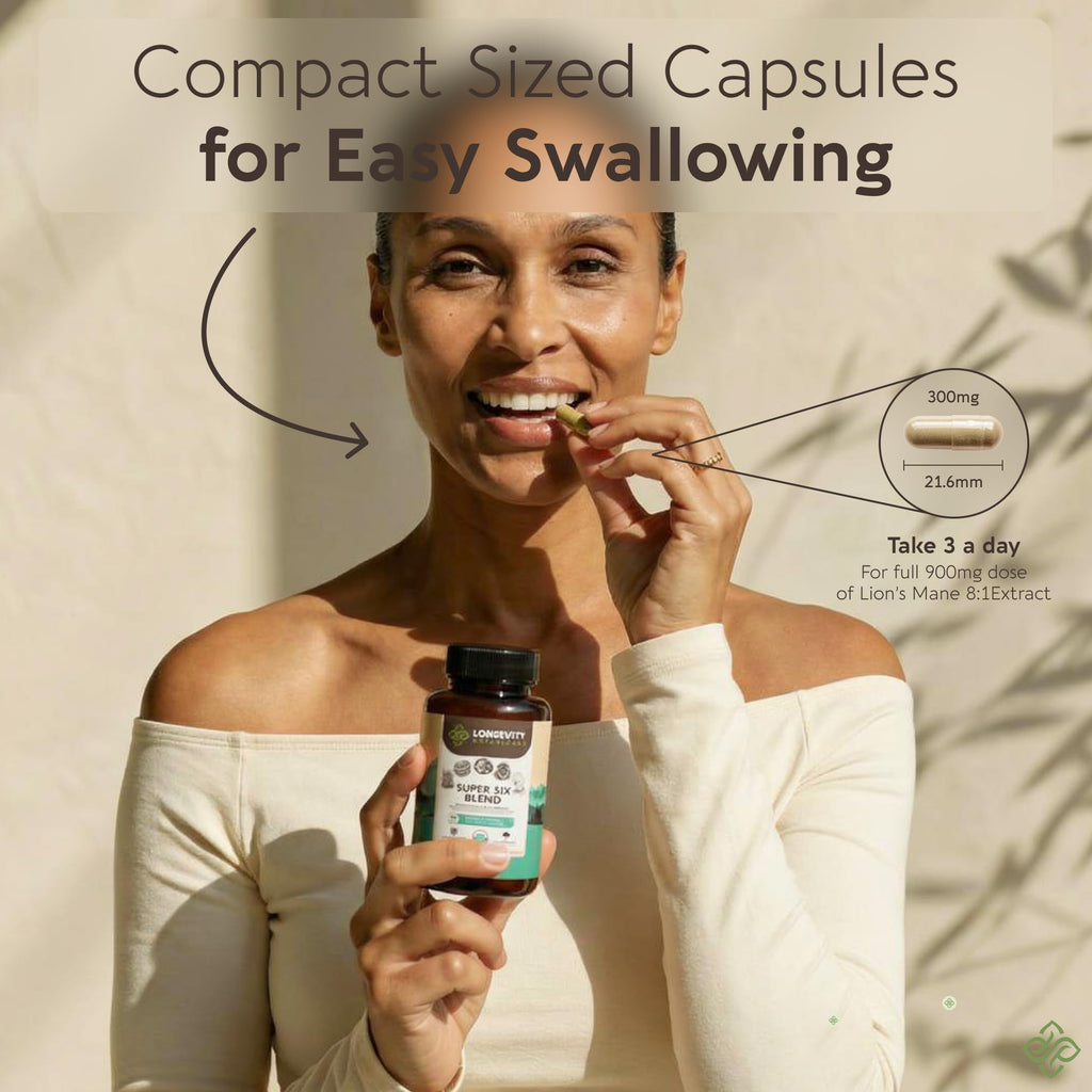vegan-friendly mushroom health supplement