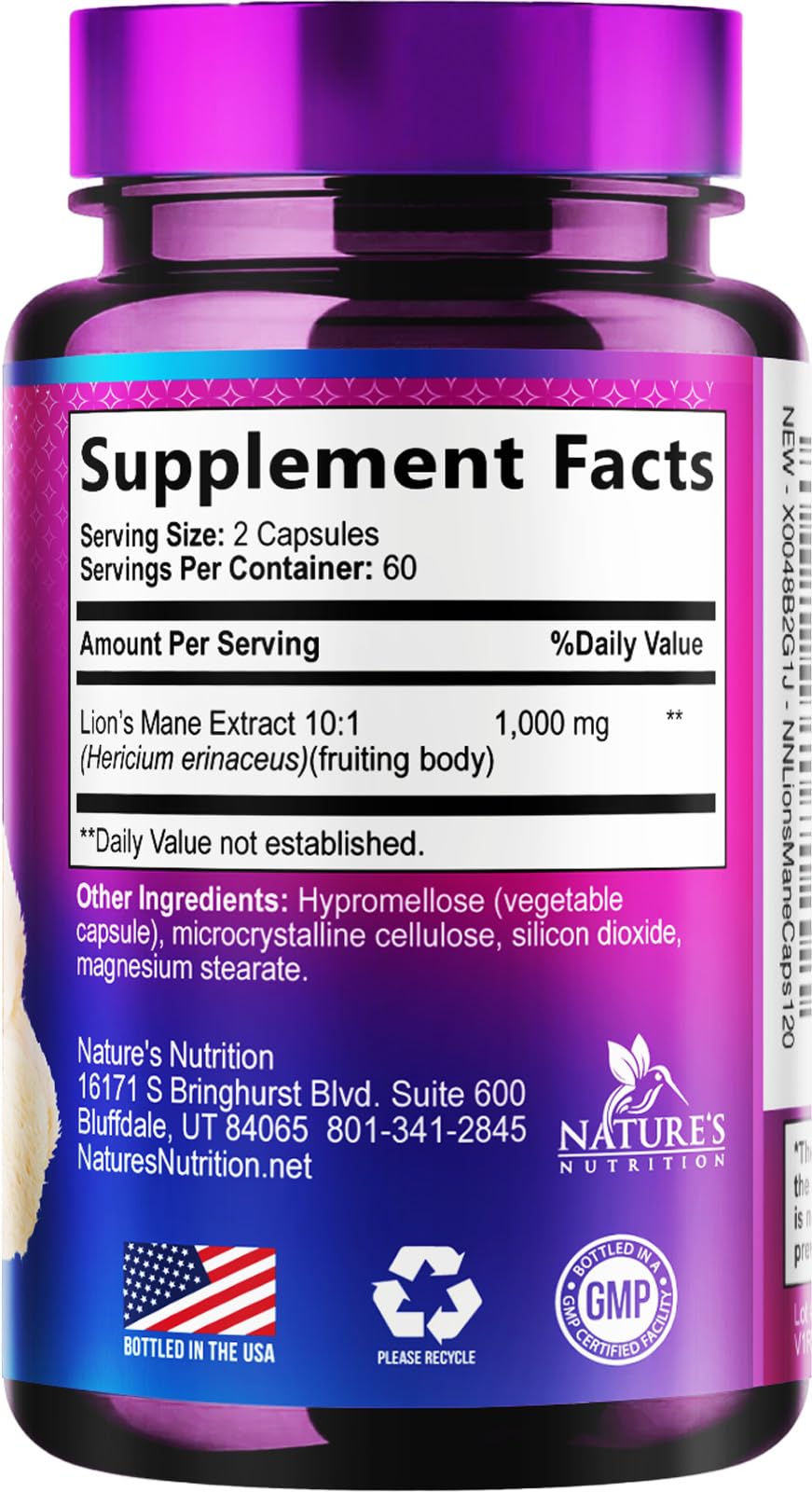 vegan-friendly mushroom health supplement