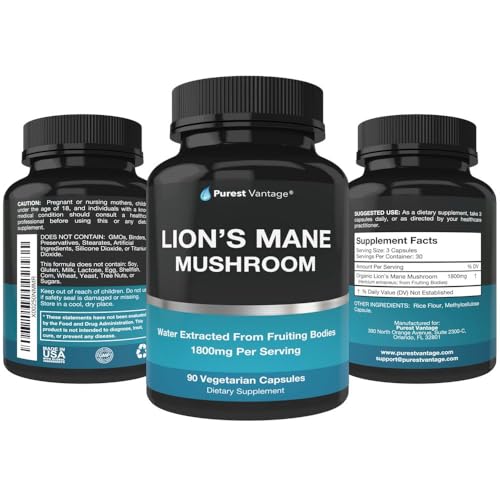 Vegan friendly mushroom health supplement