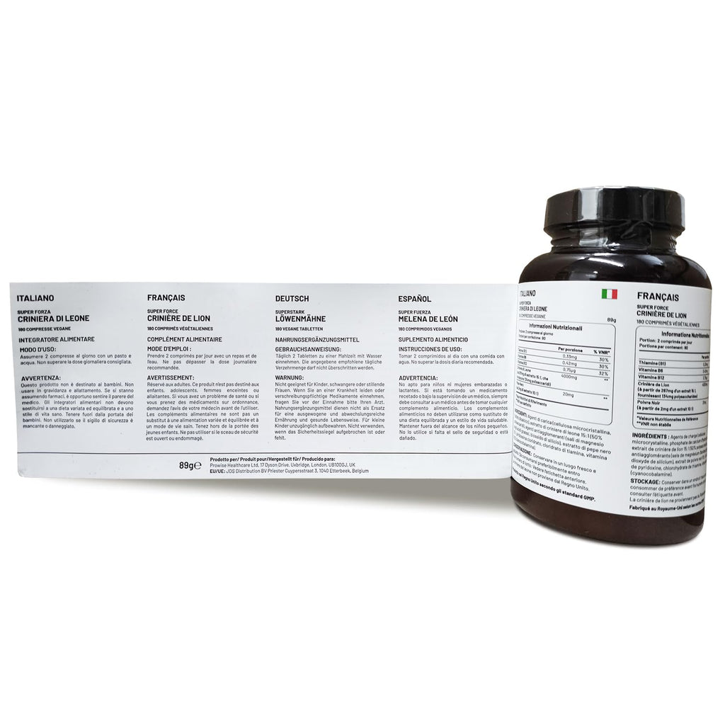 Vegan-friendly mushroom health supplement