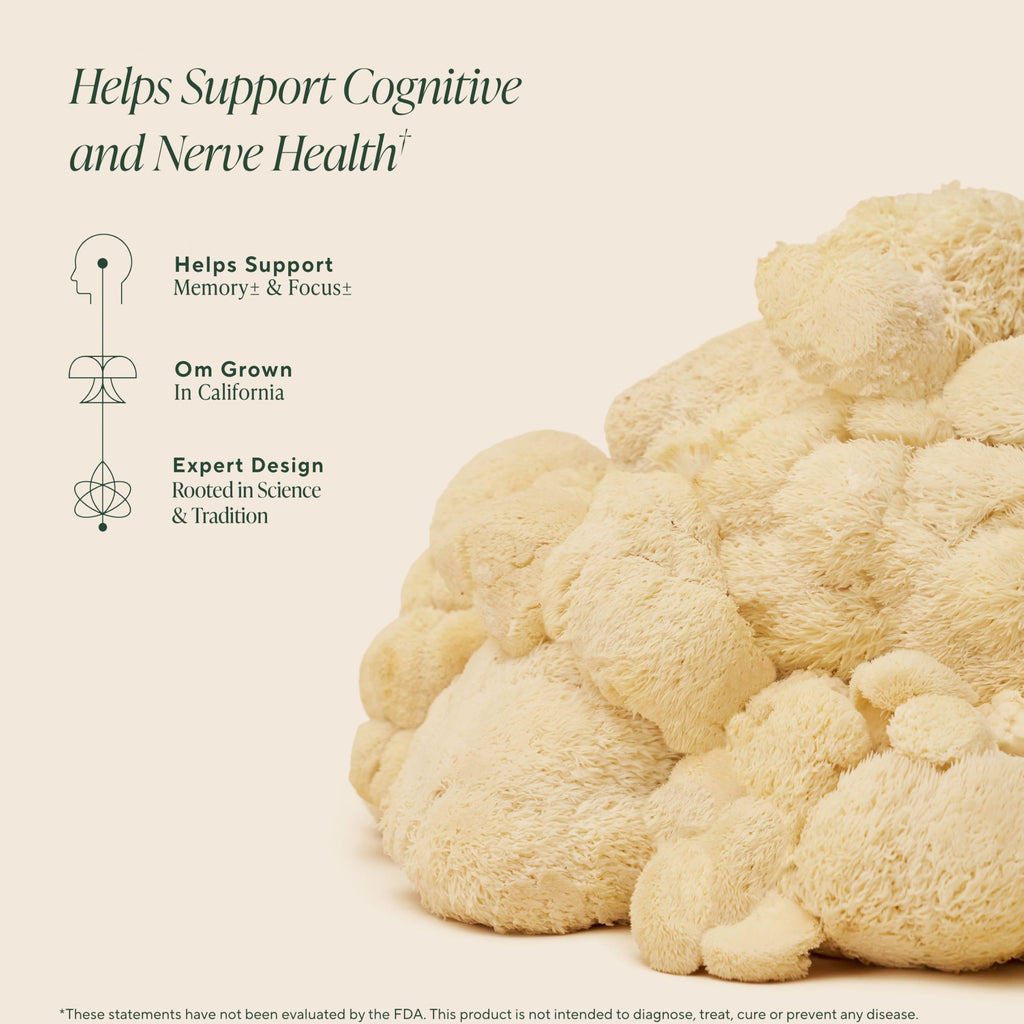 vegan-friendly mushroom memory support