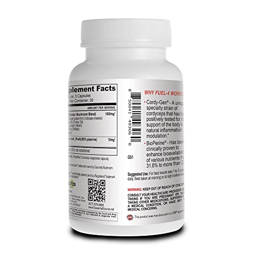 vegan-friendly mushroom supplement capsules