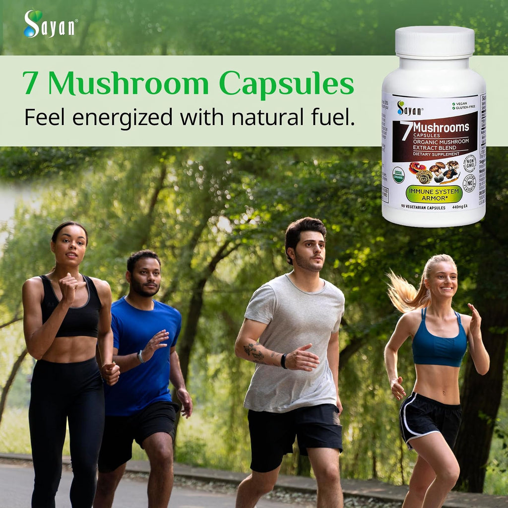 vegan-friendly mushroom supplement capsules